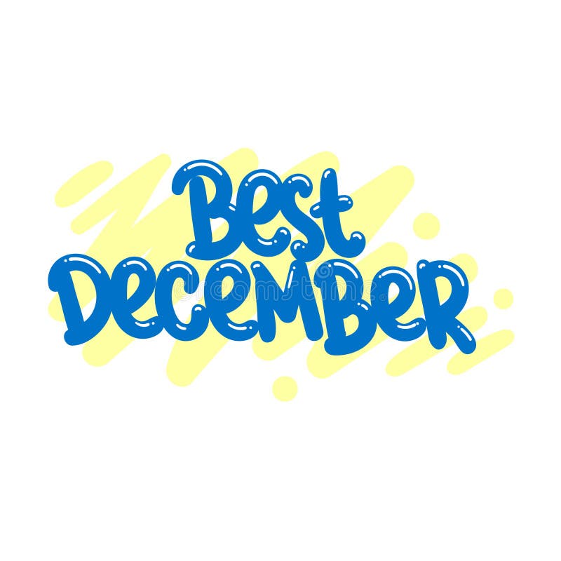 Best December Quote Text Typography Design Graphic Vector Illustration ...
