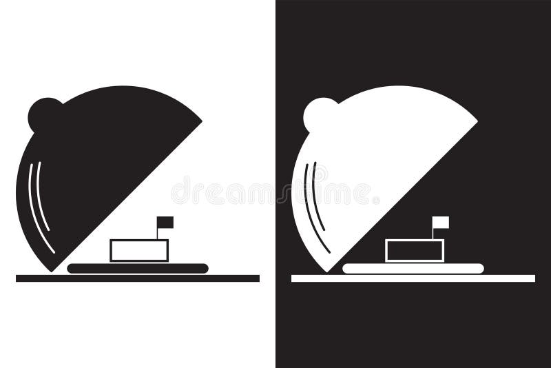 Icon of Food Tray Cover Vector Illustration , for Food Business ...