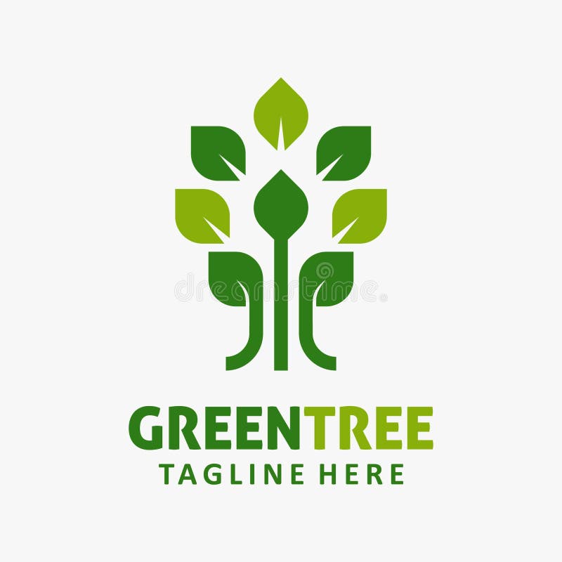 Plant tree logo design stock vector. Illustration of environment ...