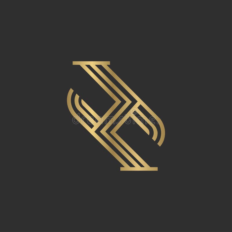 Alphabet Initials Logo HZ, ZH, H and Z Stock Vector - Illustration of ...