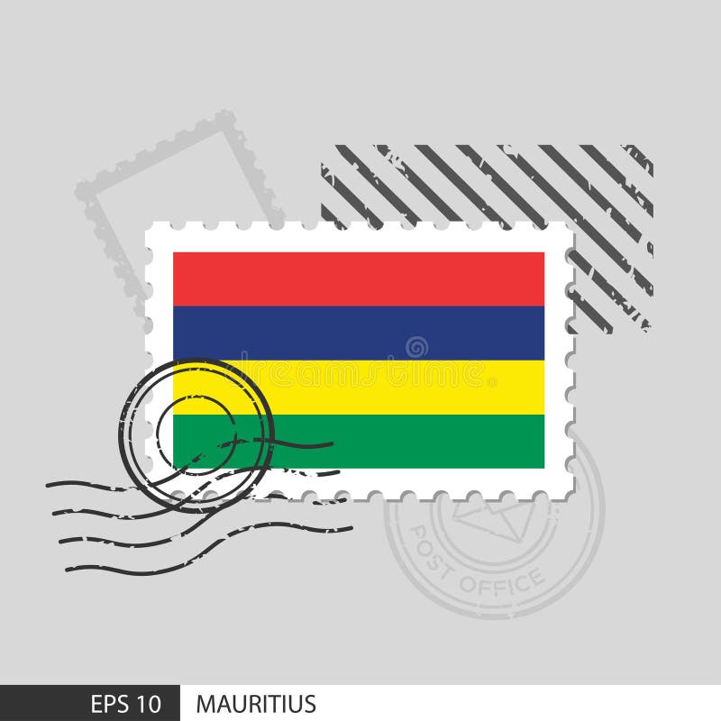 Mauritius Flag Check-in Icon with Name of City Stock Vector ...