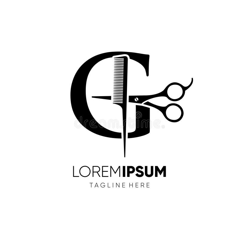 Letter K Scissors and Hair Comb Stylist Logo Design Vector Icon Graphic ...