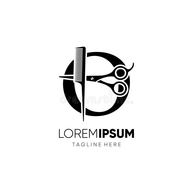 Letter K Scissors and Hair Comb Stylist Logo Design Vector Icon Graphic ...