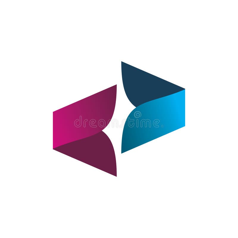 Full Color Arrow Logo Design Stock Vector - Illustration of elegant ...