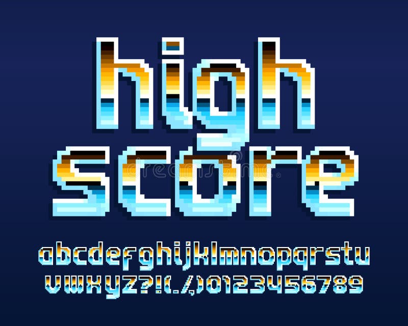 High Score Arcade Stock Illustrations – 143 High Score Arcade Stock ...