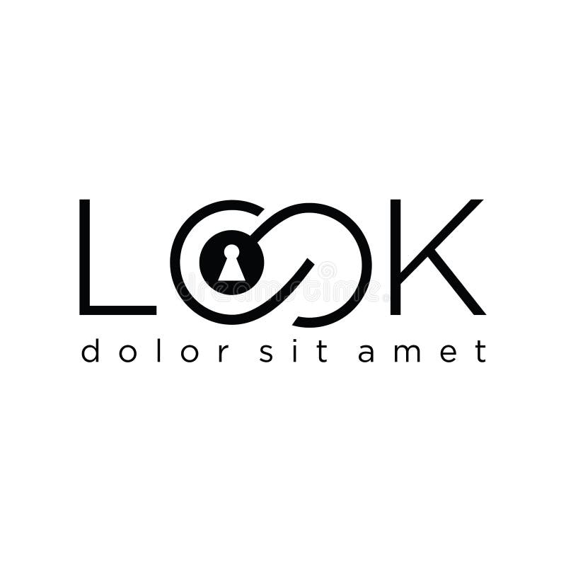 Letter Lock Logo Design Vector Stock Vector Illustration of Alphabet ...