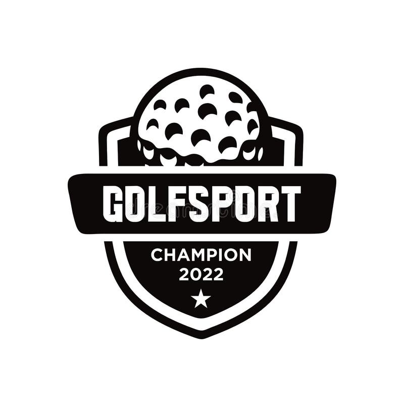 Golf Ball Shield Emblem Logo Design for Club Stock Vector. Golf Shield ...