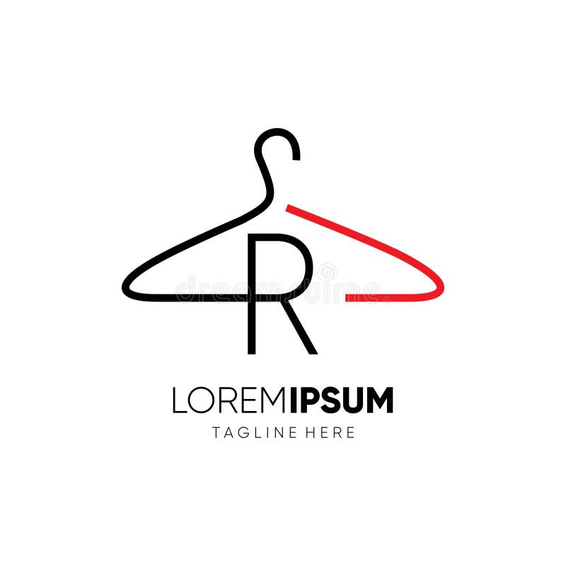 Initial Letter R Hanger Logo Design Vector Icon Graphic Stock Vector ...