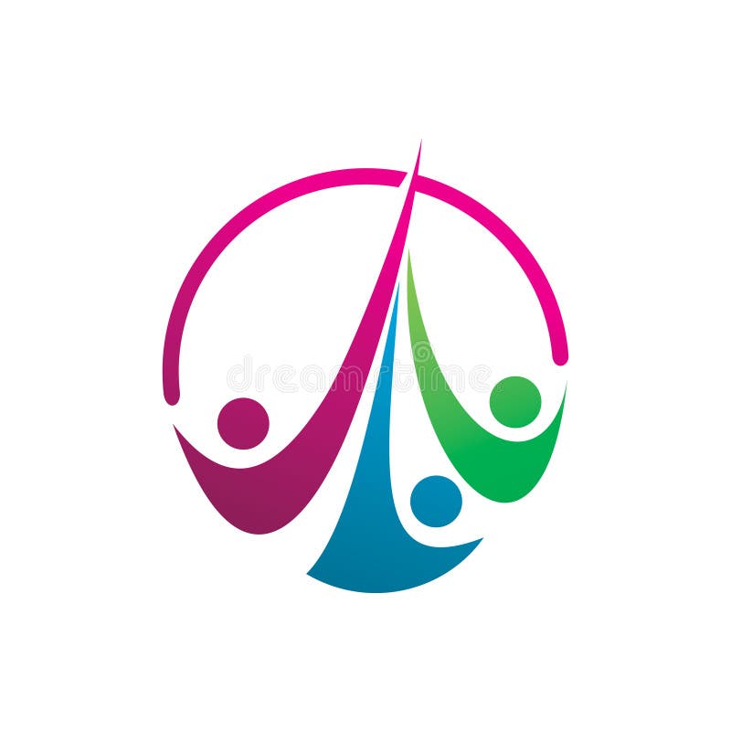 Circle People Community Logo Design Stock Vector - Illustration of icon ...