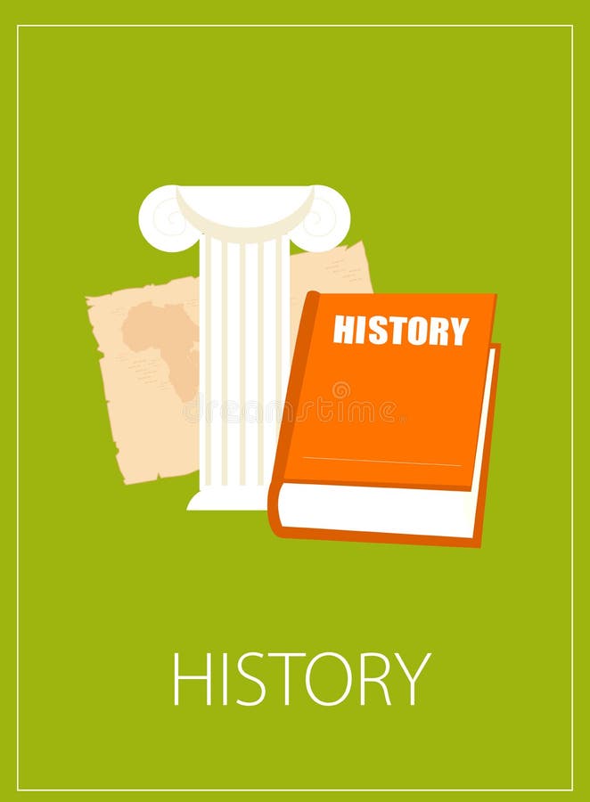 Print. Vector Poster for the Study of History. Stock Vector ...