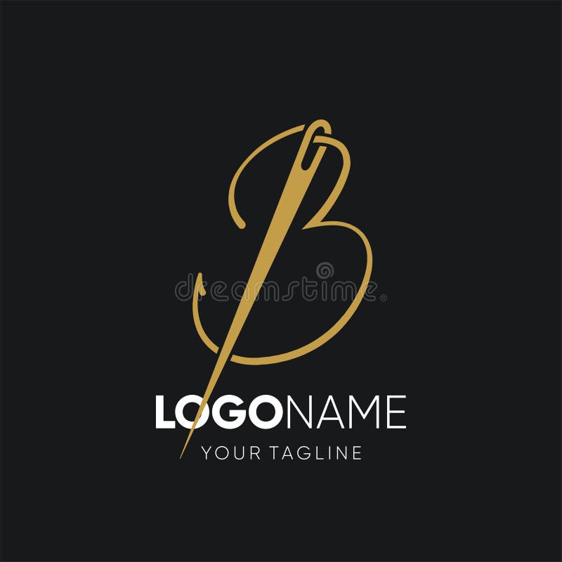 B Letter Logo Needle Thread Creative Design Stock Illustrations – 11 B ...