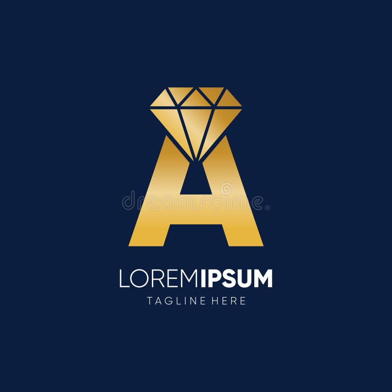 Letter a Diamond Logo Design Vector Icon Graphic Stock Vector ...