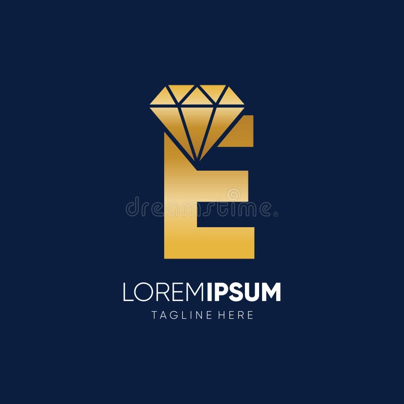 Letter E Diamond Logo Design Vector Icon Graphic Stock Vector ...