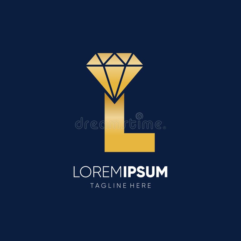 Letter L Diamond Logo Design Vector Icon Graphic Stock Vector ...