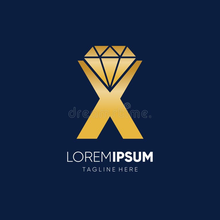 Letter X Diamond Logo Design Vector Icon Graphic Stock Vector ...