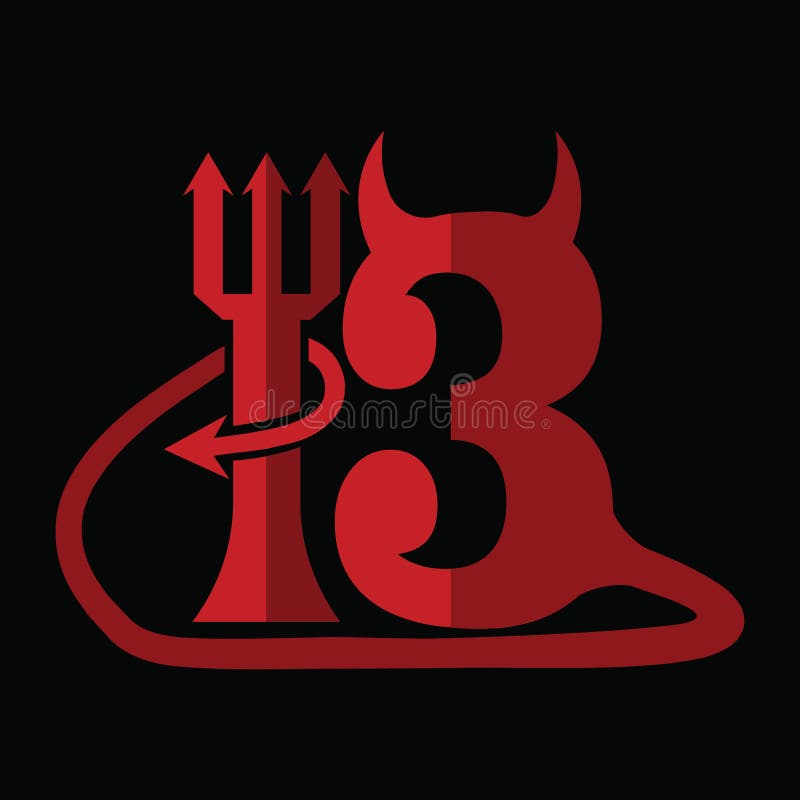 Number 13 logo vector stock vector. Illustration of uarrow - 238603634