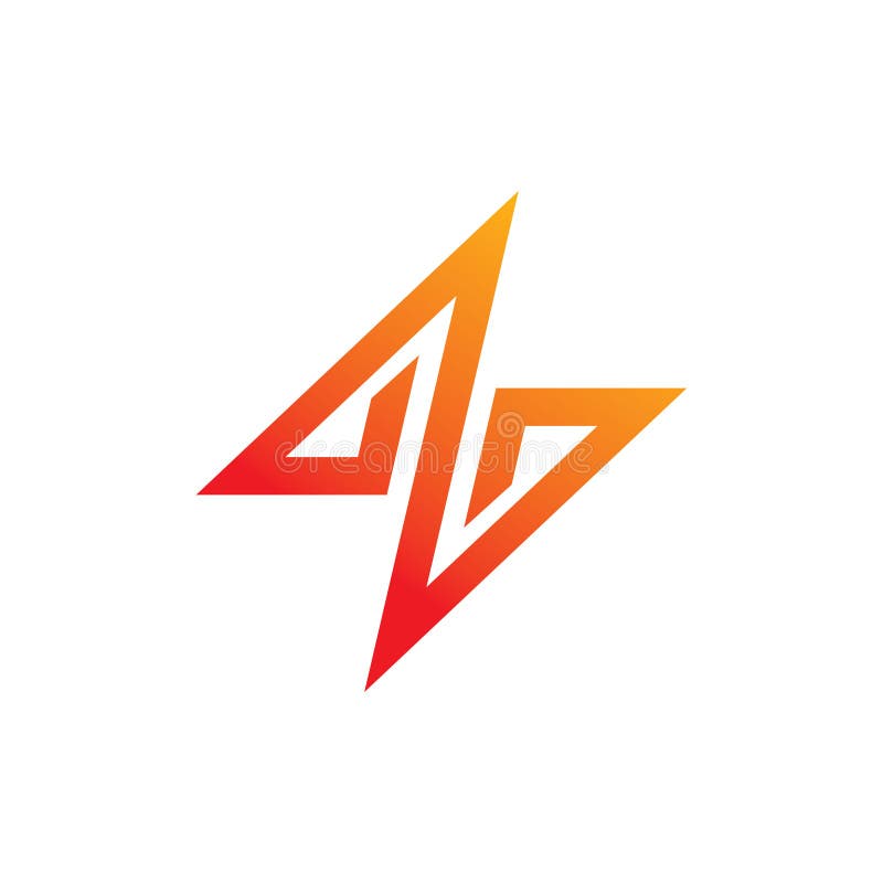 Lightning Color Line Logo Design Stock Vector - Illustration of media ...