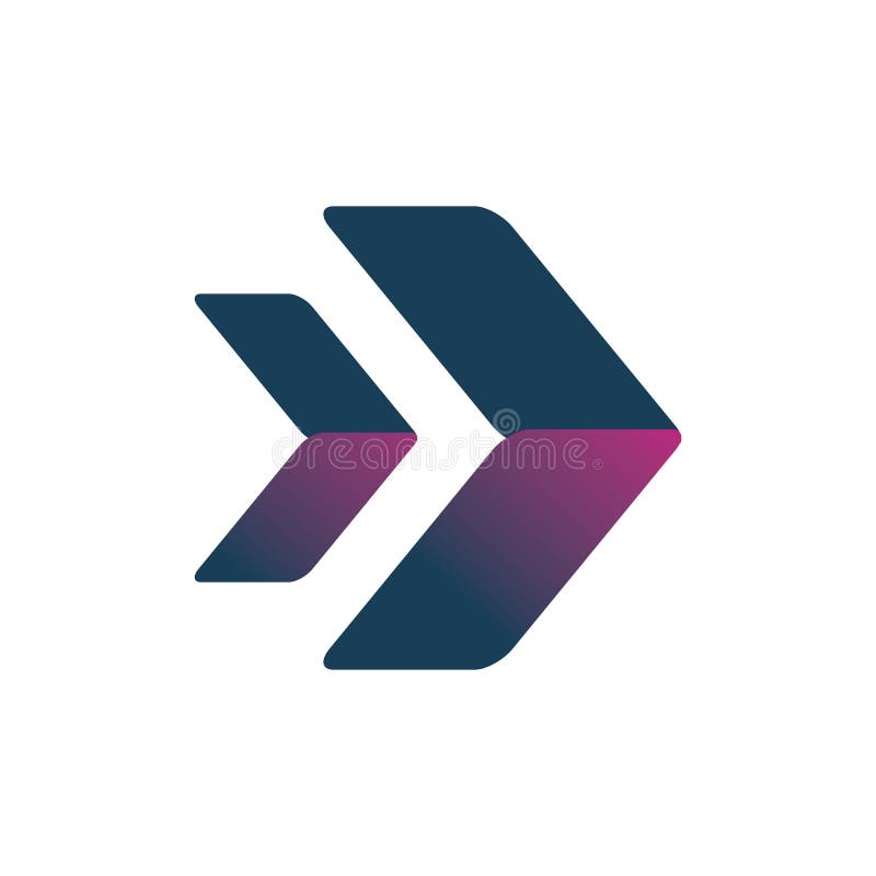 Double Arrow Rewind Logo Design Stock Vector - Illustration of double ...