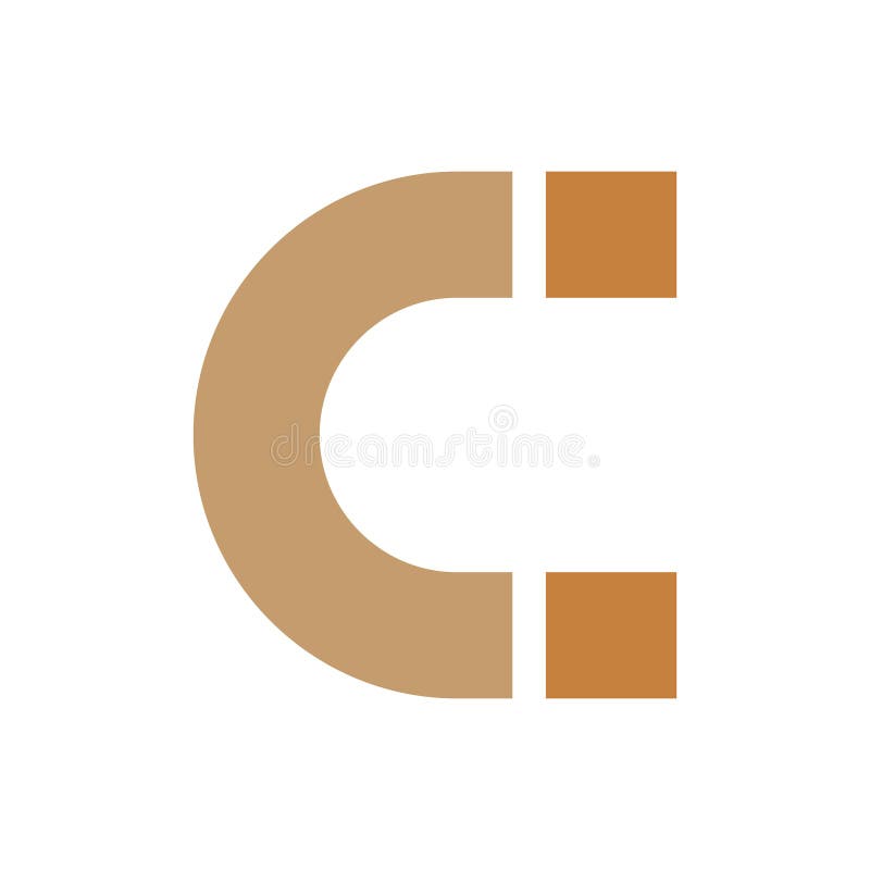Initial C Letter Magnet Logo Design Stock Vector - Illustration of ...