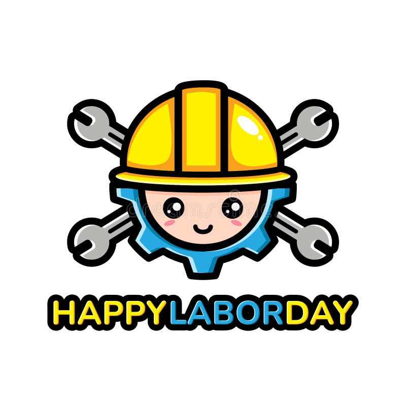 Character Design Celebrating Labor Day Stock Vector - Illustration of ...