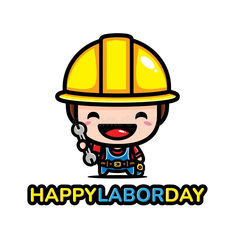 Character Design Celebrating Labor Day Stock Vector - Illustration of ...
