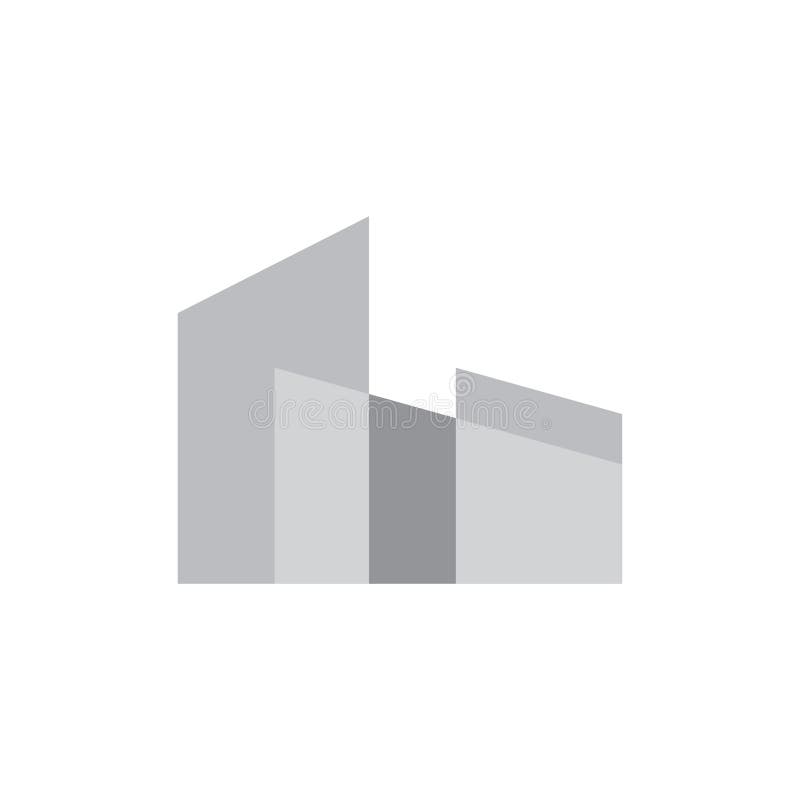 Modern Bulding Shape Logo Design Stock Vector - Illustration of ...