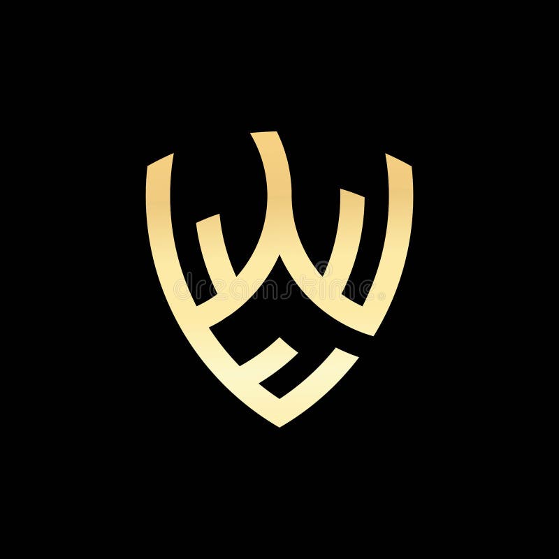 Latter Icon WWE Vector Logo Design Stock Illustration - Illustration of ...