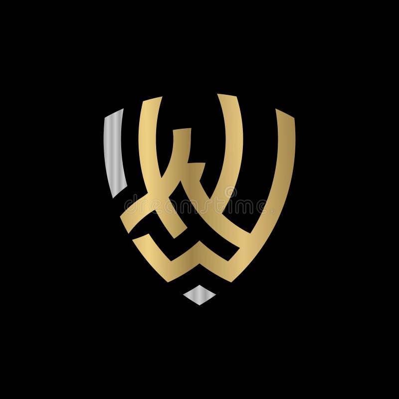 Latter Icon Vector Logo Design XYW Stock Illustration - Illustration of ...