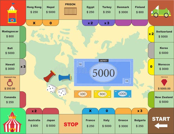 Frame of Board Game ,Funny Frame, Board Games,Vector Illustrations ...