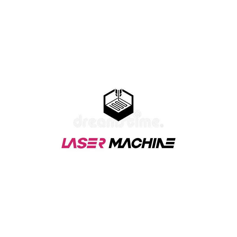 Illustration Consisting of an Image of a Laser Cutting Machine Stock ...