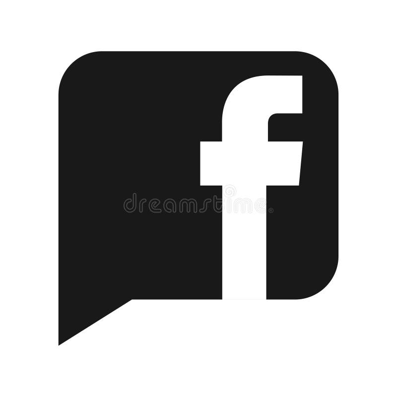 Facebook Logo Black White Stock Illustrations – 1,823 Facebook Logo ...