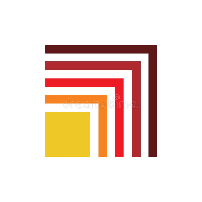 Red Arrow Color Line Logo Design Stock Illustration - Illustration of ...