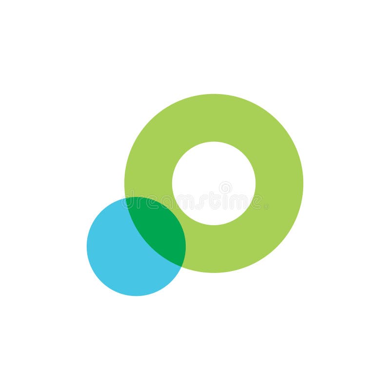 Circle Combine Color Line Logo Design Stock Vector - Illustration of ...