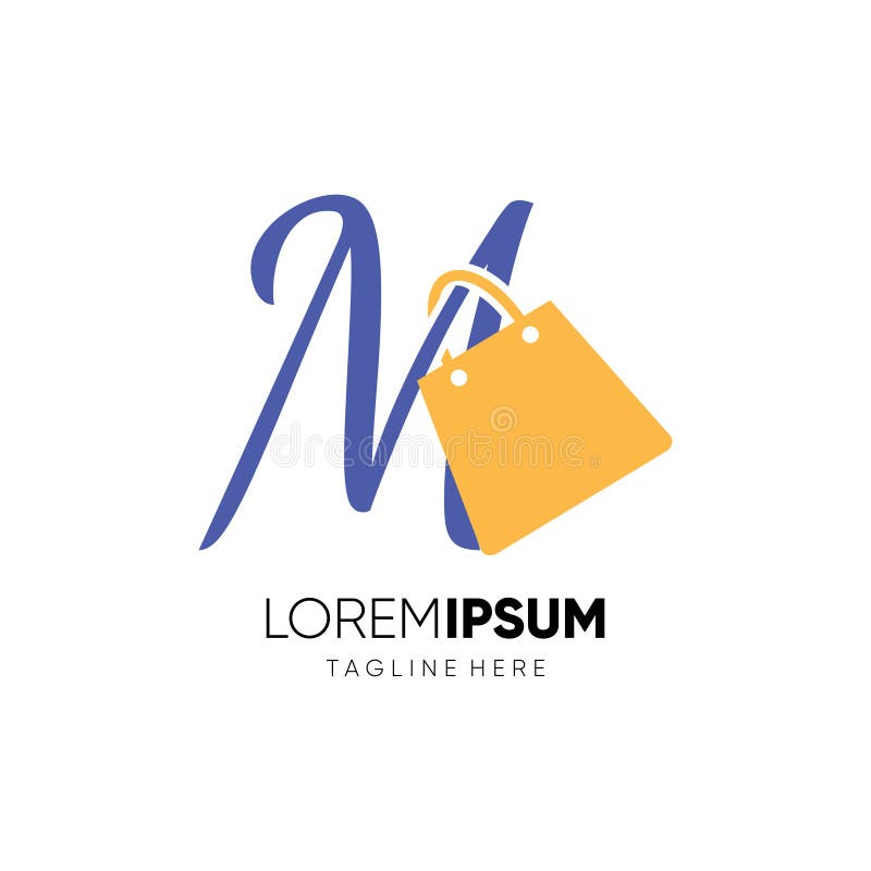 Letter M Shopping Bag Logo Design Vector Icon Graphic Stock Vector ...