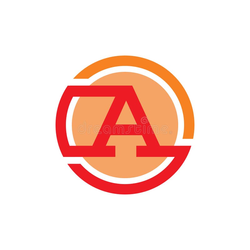 Circle Full Color Line Fluid Logo Design Stock Vector - Illustration of ...