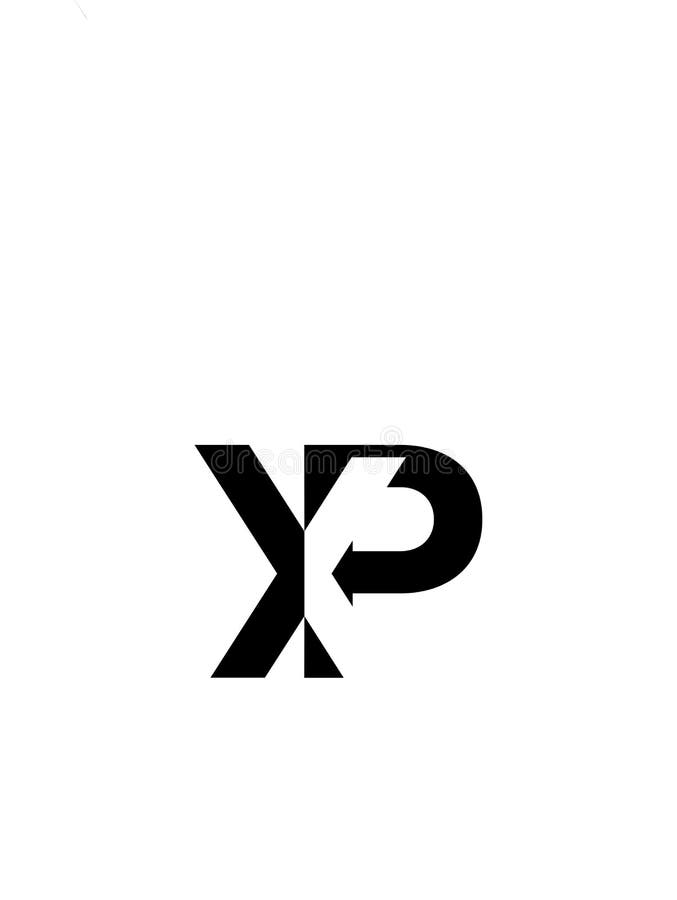 Initial XP Monogram Trendy Simple Vector Logo. Stock Vector ...