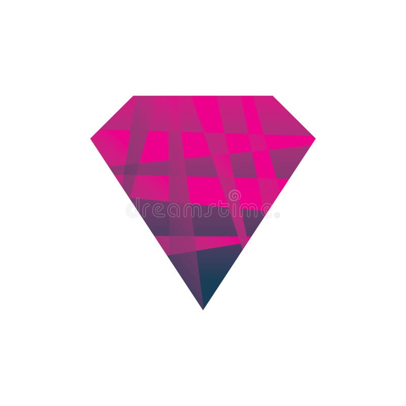 Full Color Diamond Shape Logo Design Stock Vector - Illustration of ...