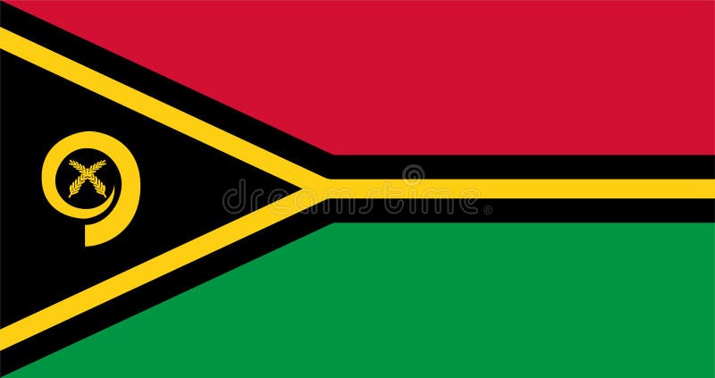 National Vanuatu Flag, Official Colors and Proportion Correctly ...