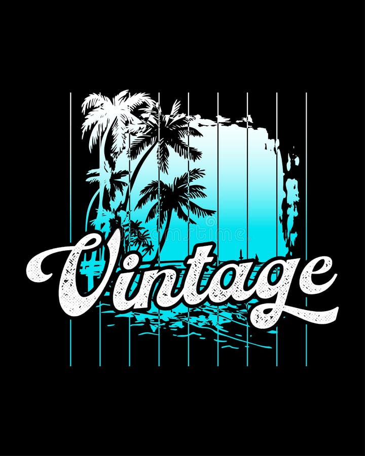 Retro Vintage T-shirt Design .beach Vintage Sublimation T-shirt Design ...