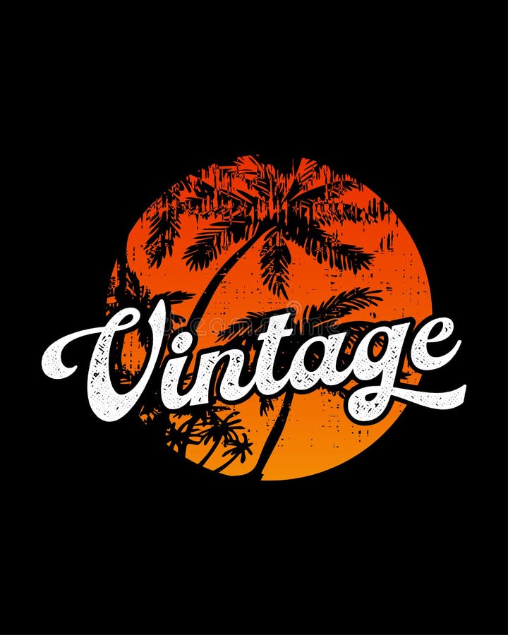 Retro Vintage T-shirt Design .beach Vintage Sublimation T-shirt Design ...
