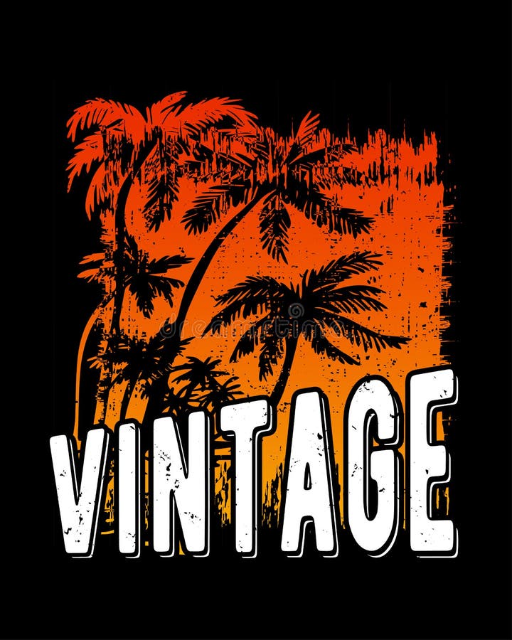 Retro Vintage T-shirt Design .beach Vintage Sublimation T-shirt Design ...
