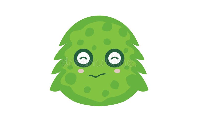 Sad Monster Expression, Halloween Cartoon Monster Vector Illustration ...