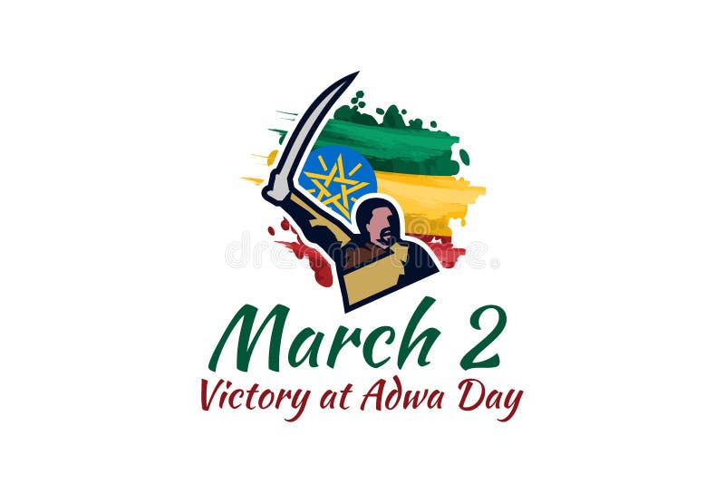 March 2, Victory at Adwa Day. Public Holidays in Ethiopia Vector ...