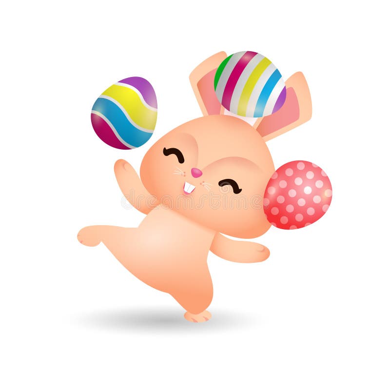 Cute Rabbit Juggling Stock Illustrations – 456 Cute Rabbit Juggling ...