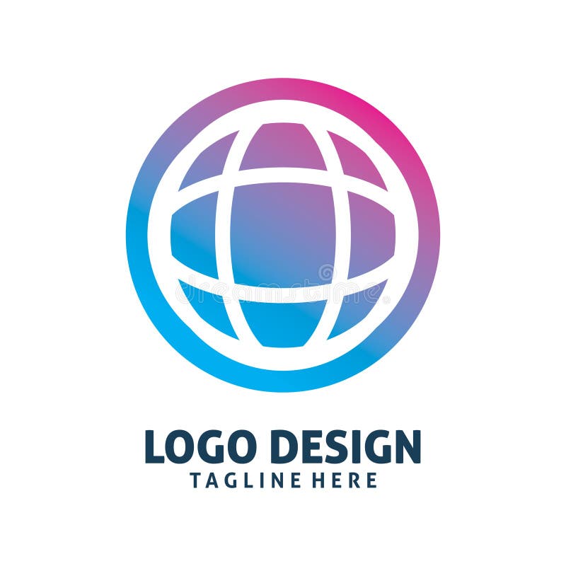 Circle Globe Arrow Plane Aero Logo Design Stock Vector - Illustration ...