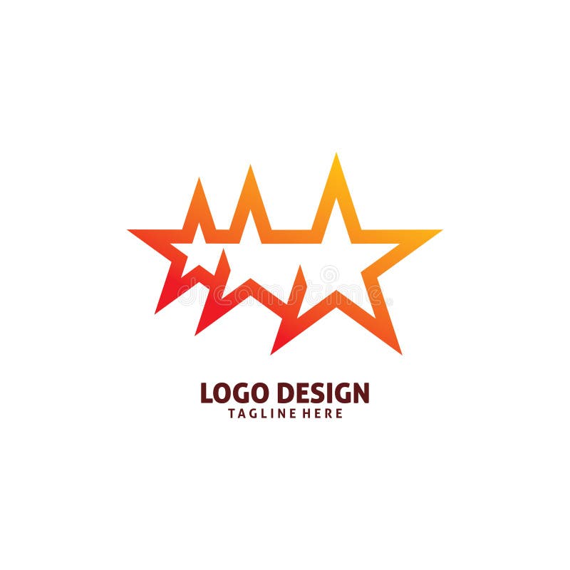 Group Star Color Line Logo Design Stock Illustration - Illustration of ...