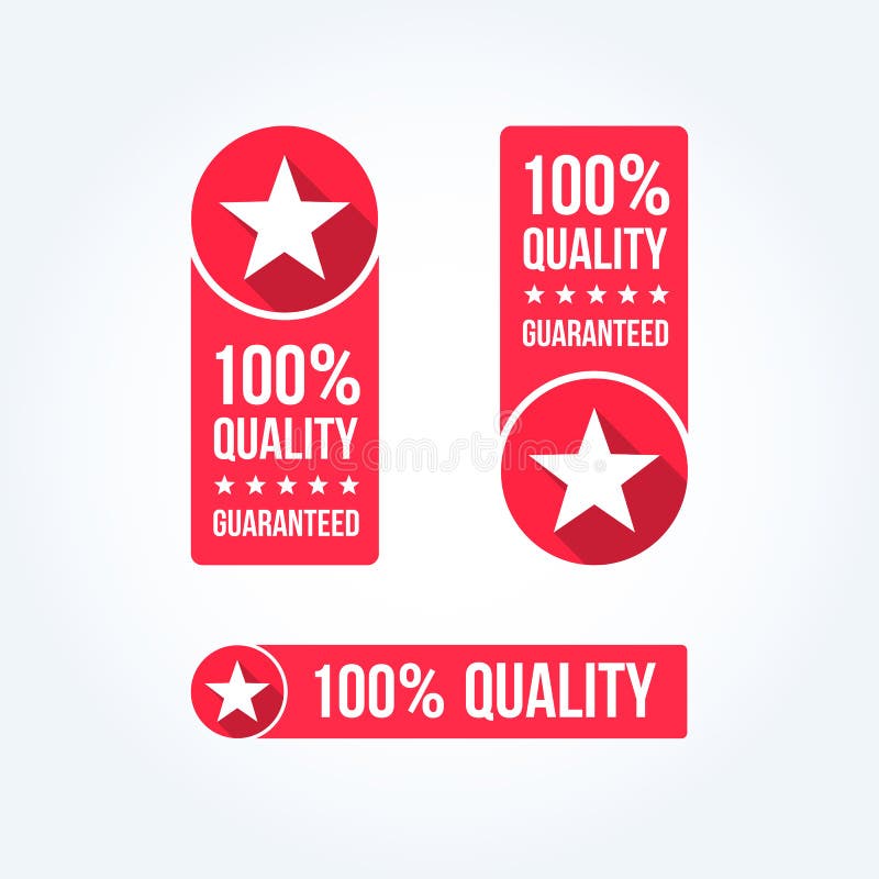 100 Quality Labels stock illustration. Illustration of badge - 240423526