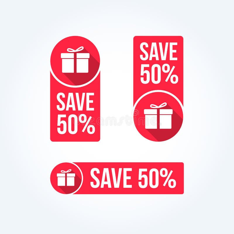 Save 50 Labels stock illustration. Illustration of special - 240423612