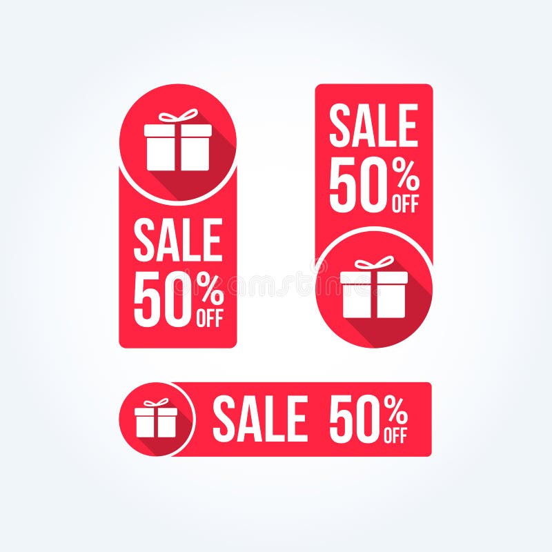 Sale 50 Off Labels stock illustration. Illustration of price - 240423630