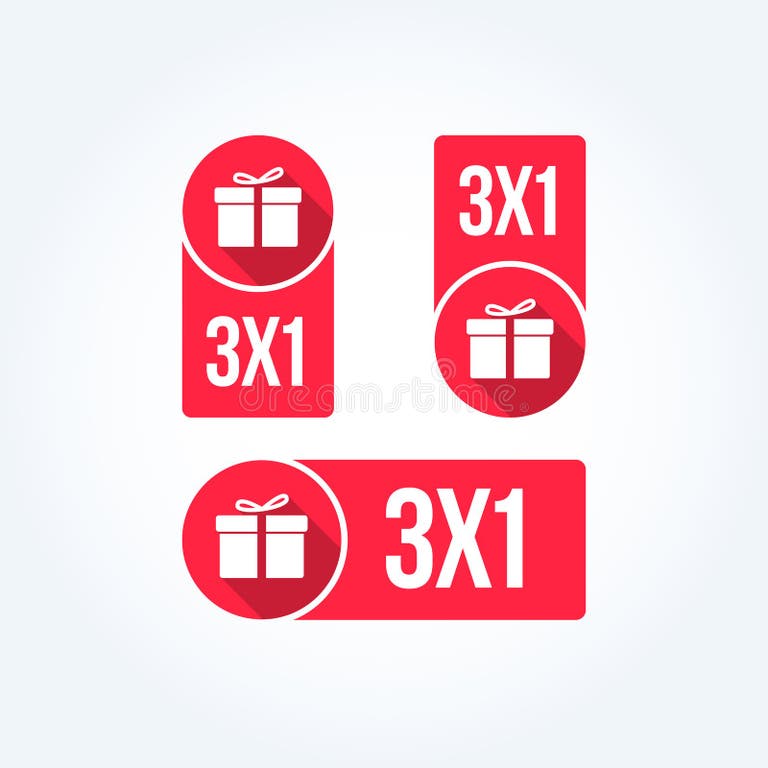 3x1 Vector Labels stock illustration. Illustration of announcement ...